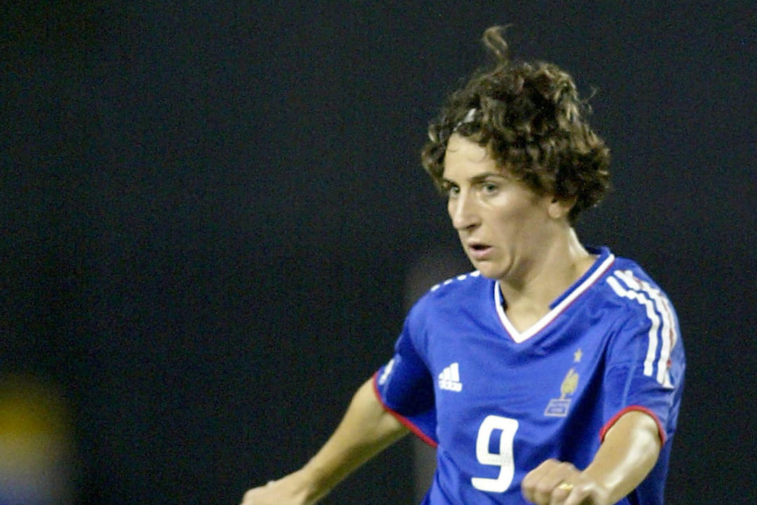 La footballeuse Marinette Pichon à Washington en 2003