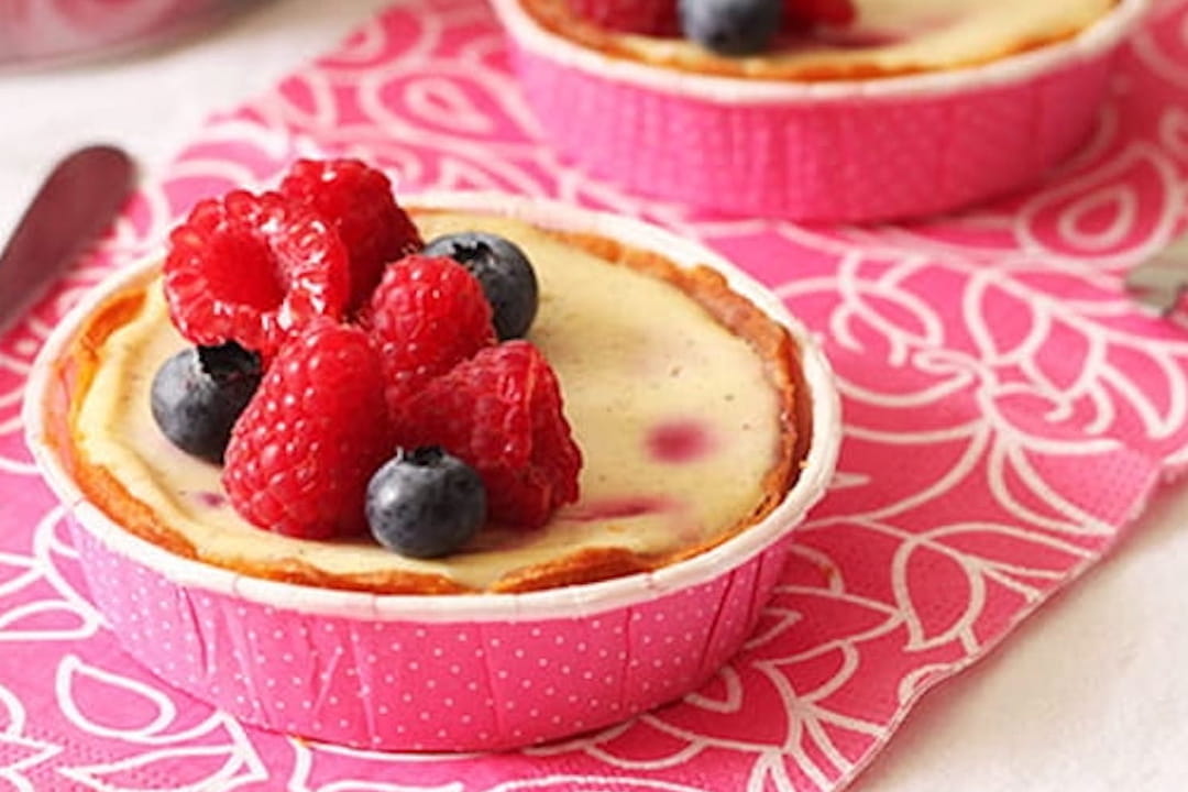 Tarte cheesecake aux fruits rouges