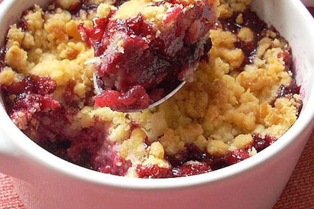 Crumble aux fruits rouges