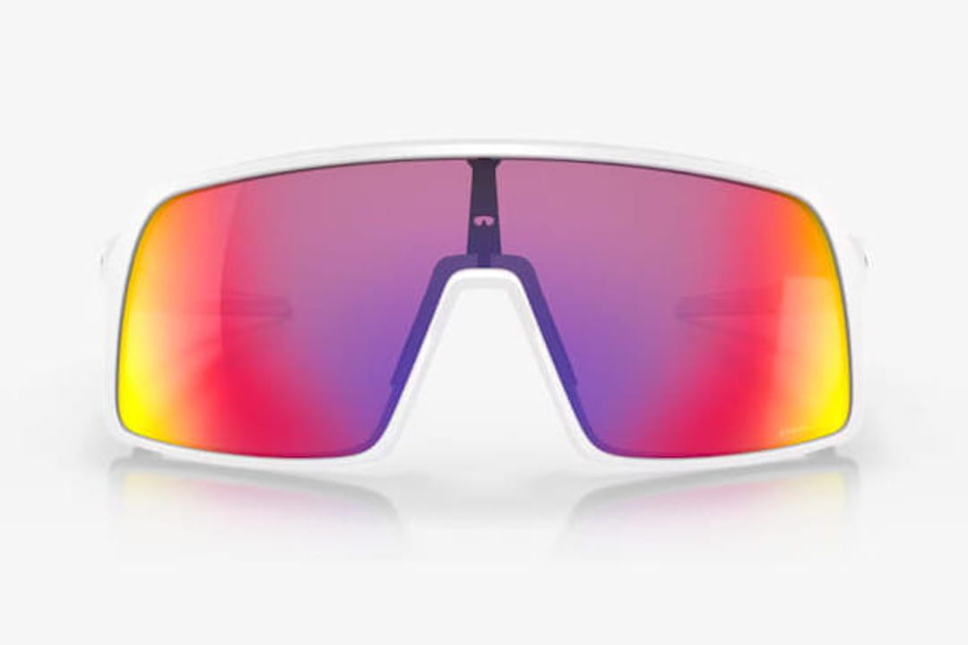 Lunettes de soleil à monture blanche