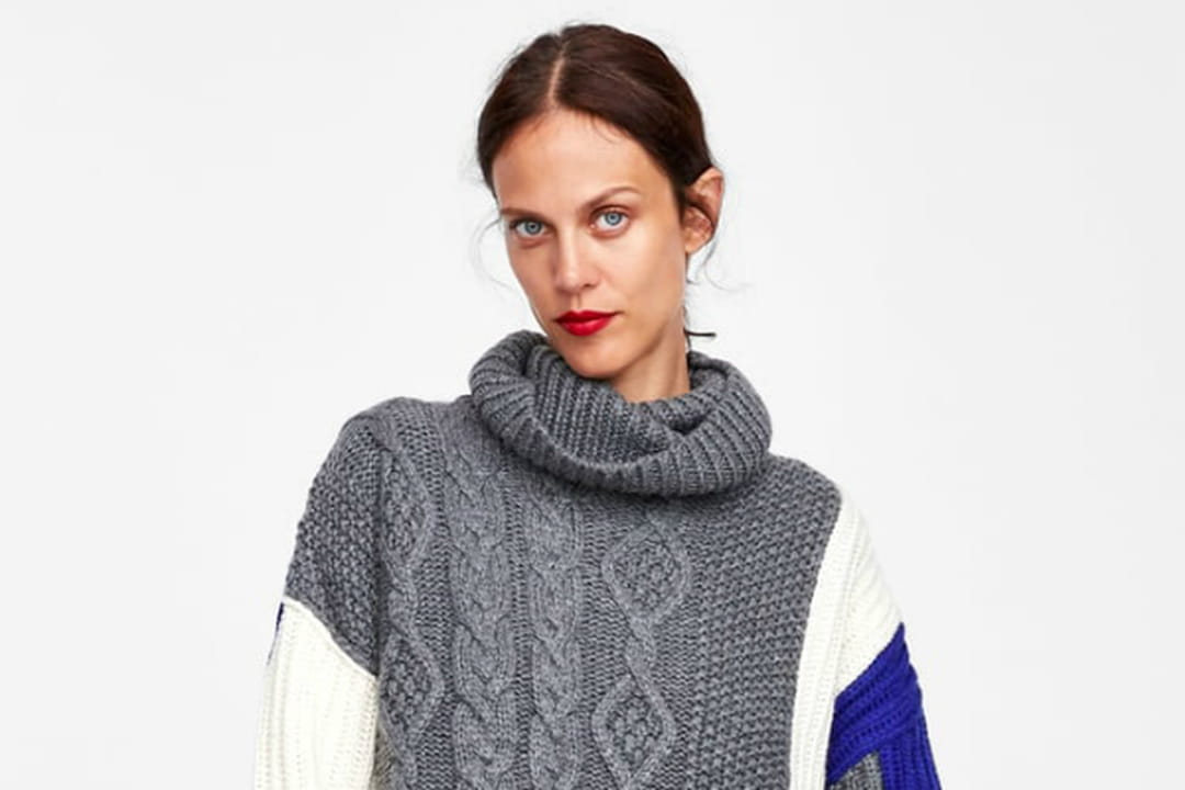 Pull color block de Zara