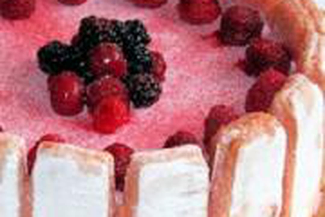 Charlotte aux fruits rouges et fromage blanc