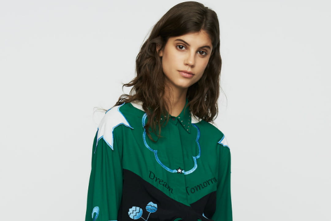 Jupe en cuir de Maje