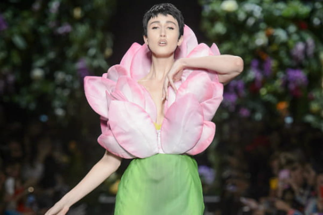Anna van Ravenstein Cleveland au défilé Moschino