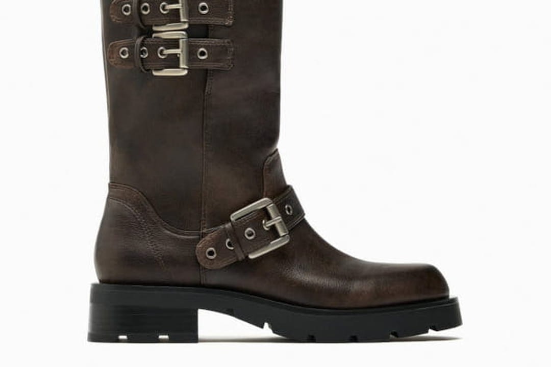 Bottines style motard