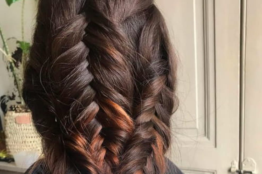 Une double tresse pour une coiffure de mariée originale