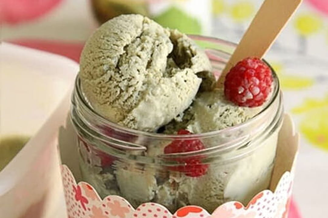 Glace au thé matcha