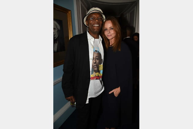 Samuel L. Jackson, tout sourire au show Stella McCartney