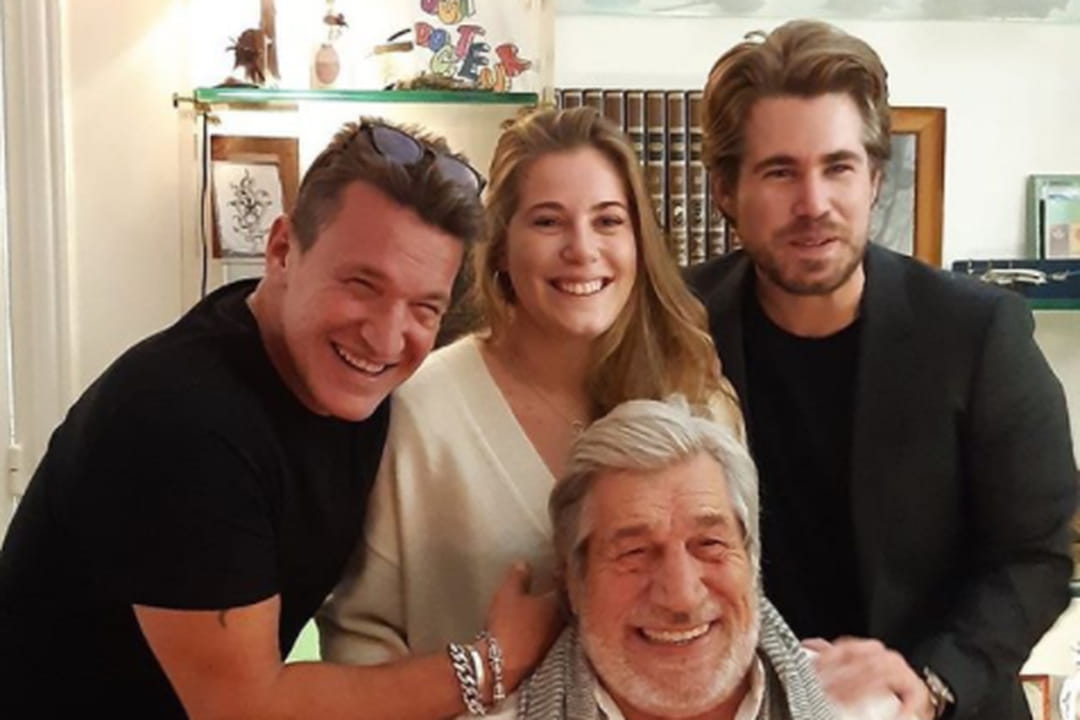 Jean-Pierre Castaldi, entouré de ses 3 enfants Benjamin, Paola et ...