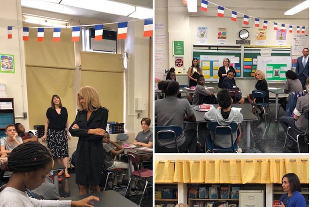 Brigitte Macron, prof à New York