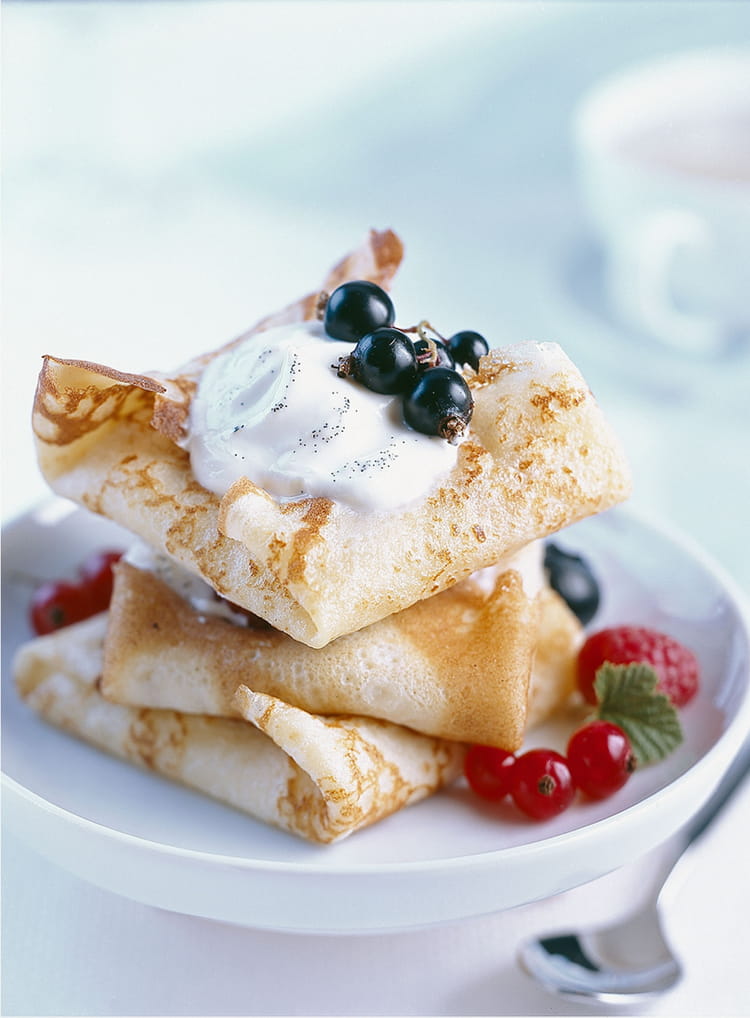 Recette de Crêpes aux fruits rouges