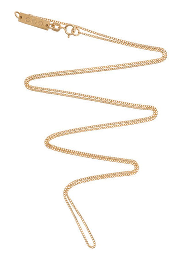 Chaîne en argent doré longue