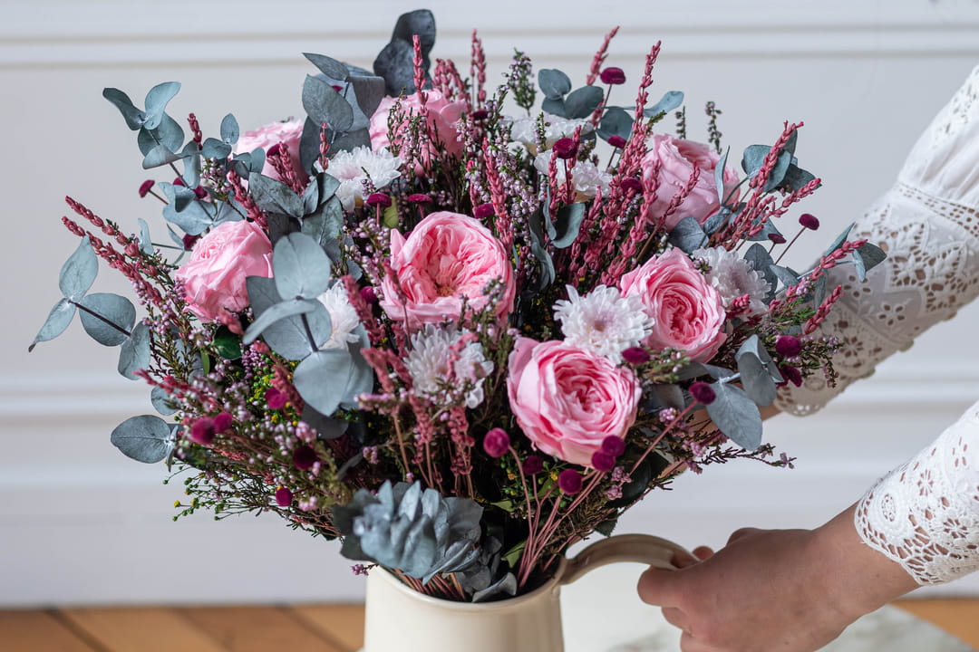 Bouquet de fleurs stabilisées, Flowrette