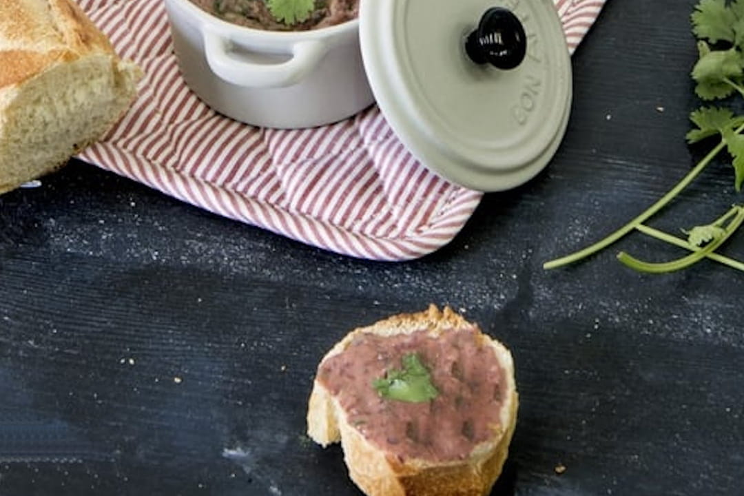 Houmous aux haricots rouges, coriandre