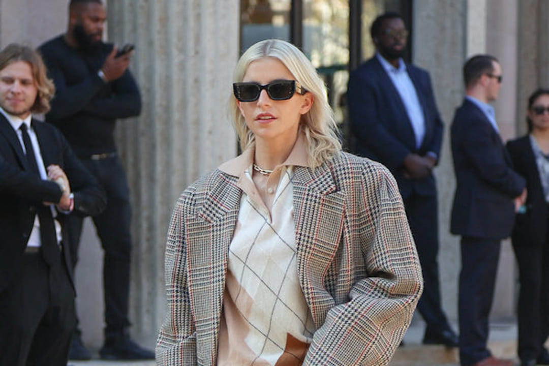 Caroline Daur au défilé Miu Miu