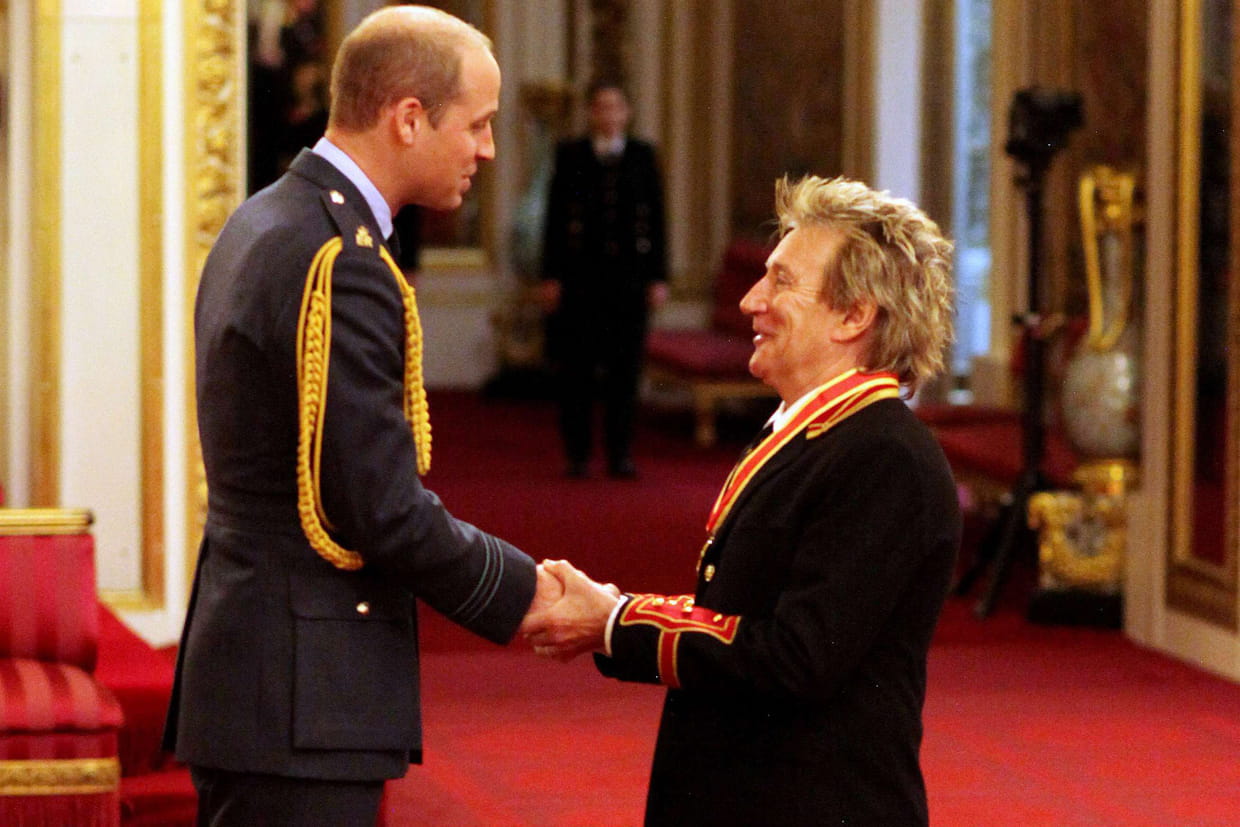 Rod Stewart, heureux de constater que le prince William fait une tête ...