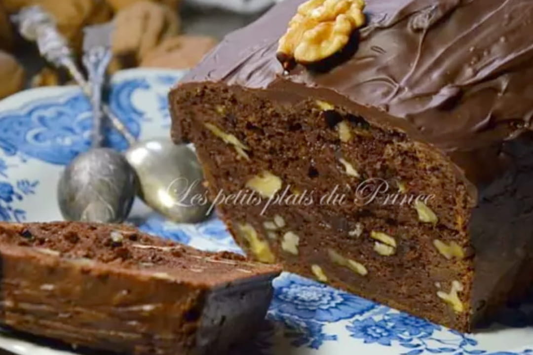 Cake chocolat et noix : recette sans lactose à la citrouille