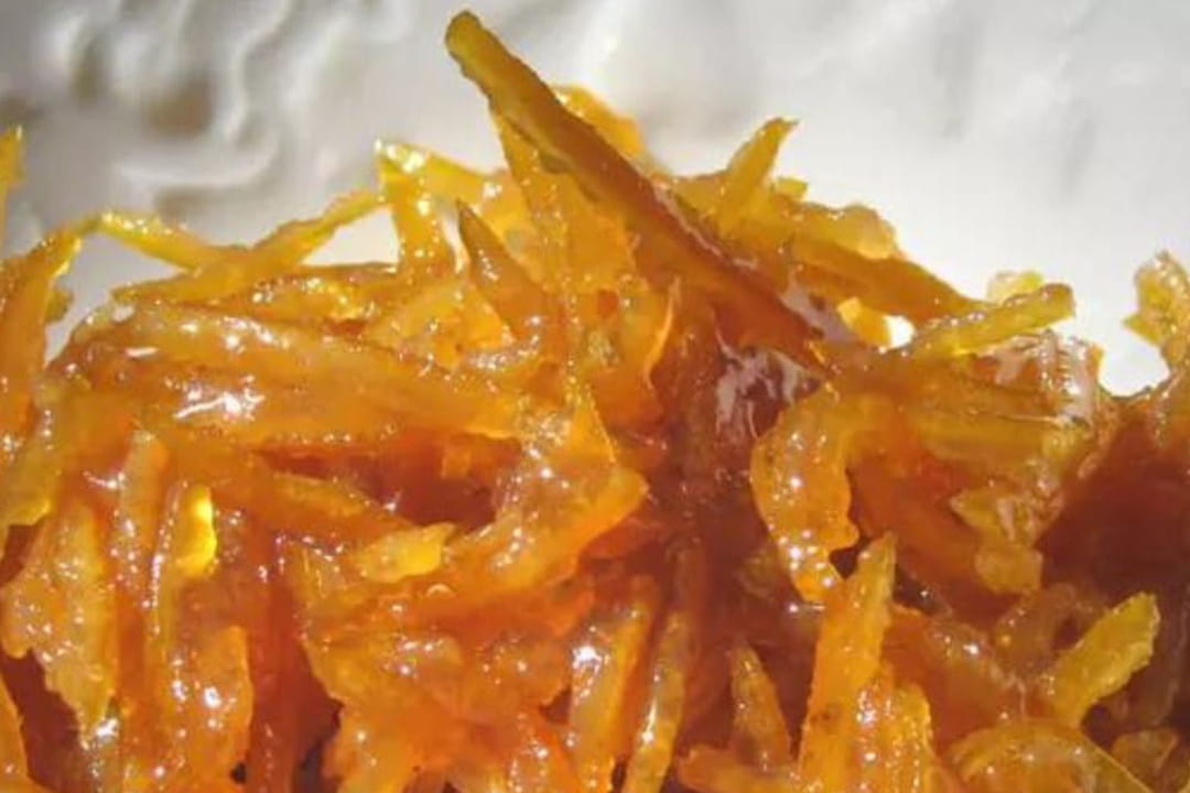 Confit d'écorces de mandarines au miel
