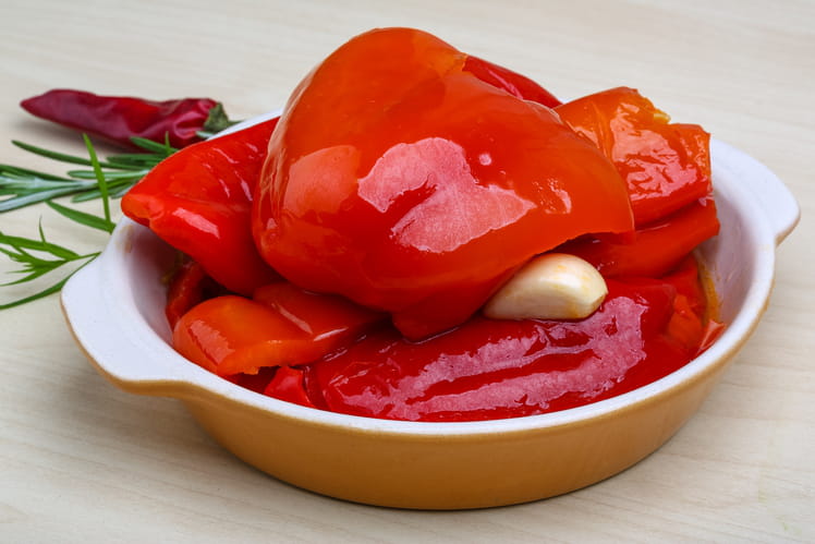 Recette Poivrons marinés (Entrée froide)