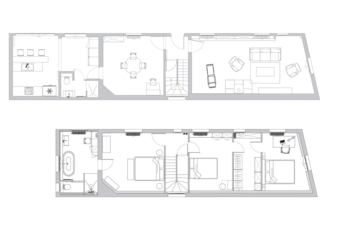 Le plan après travaux