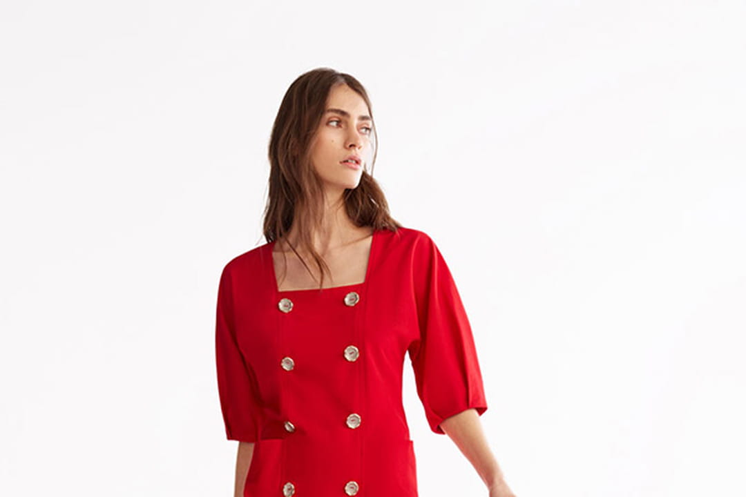 Robe à double boutonnage de Uterqüe