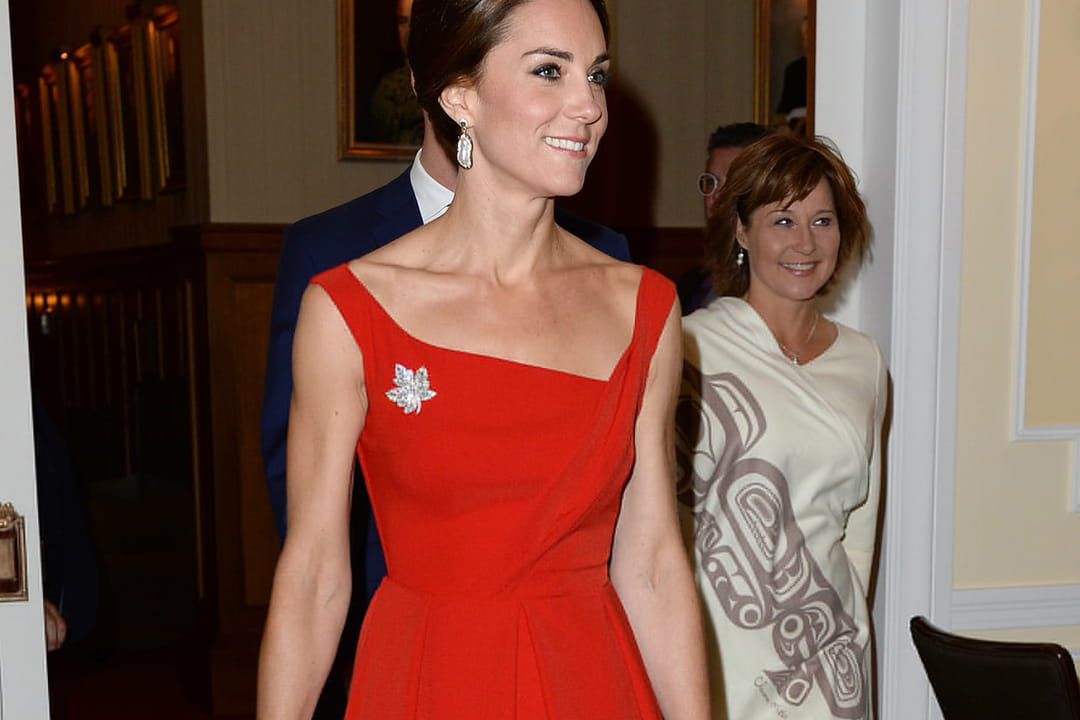 La robe rouge sexy de Kate Middleton