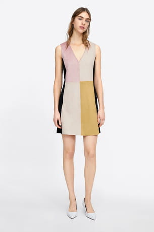 Robe effet daim de Zara