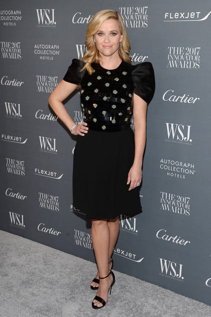 Reese Witherspoon en robe noire en tulle