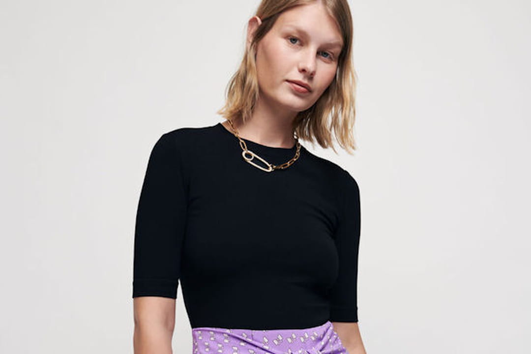 Jupe trompe-l'œil de Maje