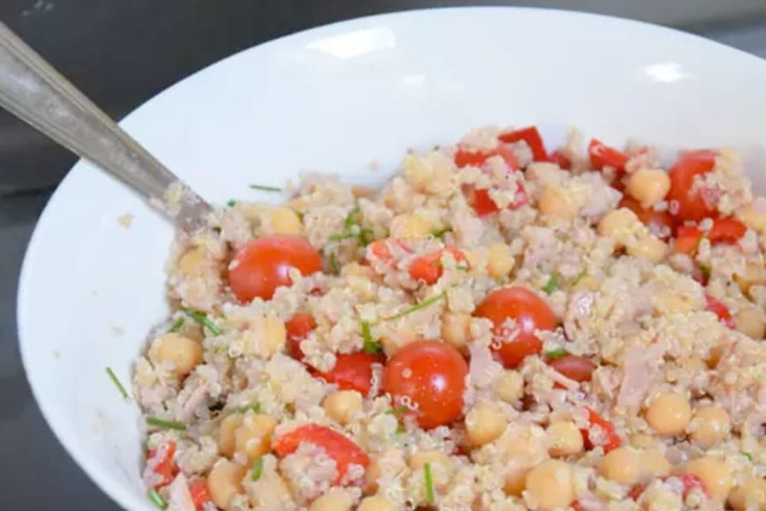 Salade de pois chiches et quinoa (IG bas)