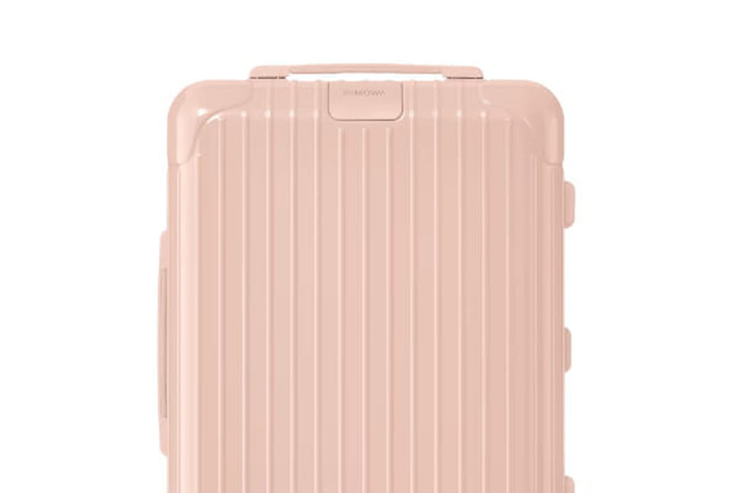Valise rose pâle