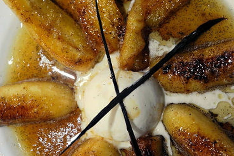 Recette de Bananes flambées au rhum et vanille de Tahiti
