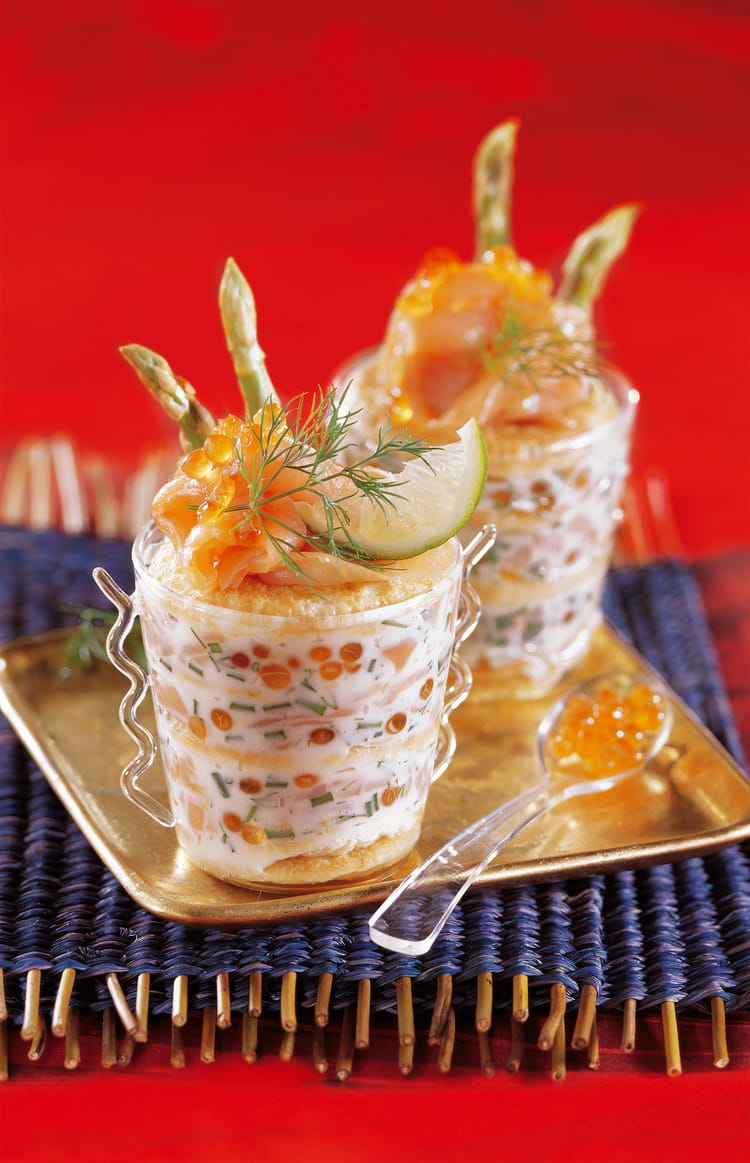 Recette de Verrine tout saumon : la recette facile