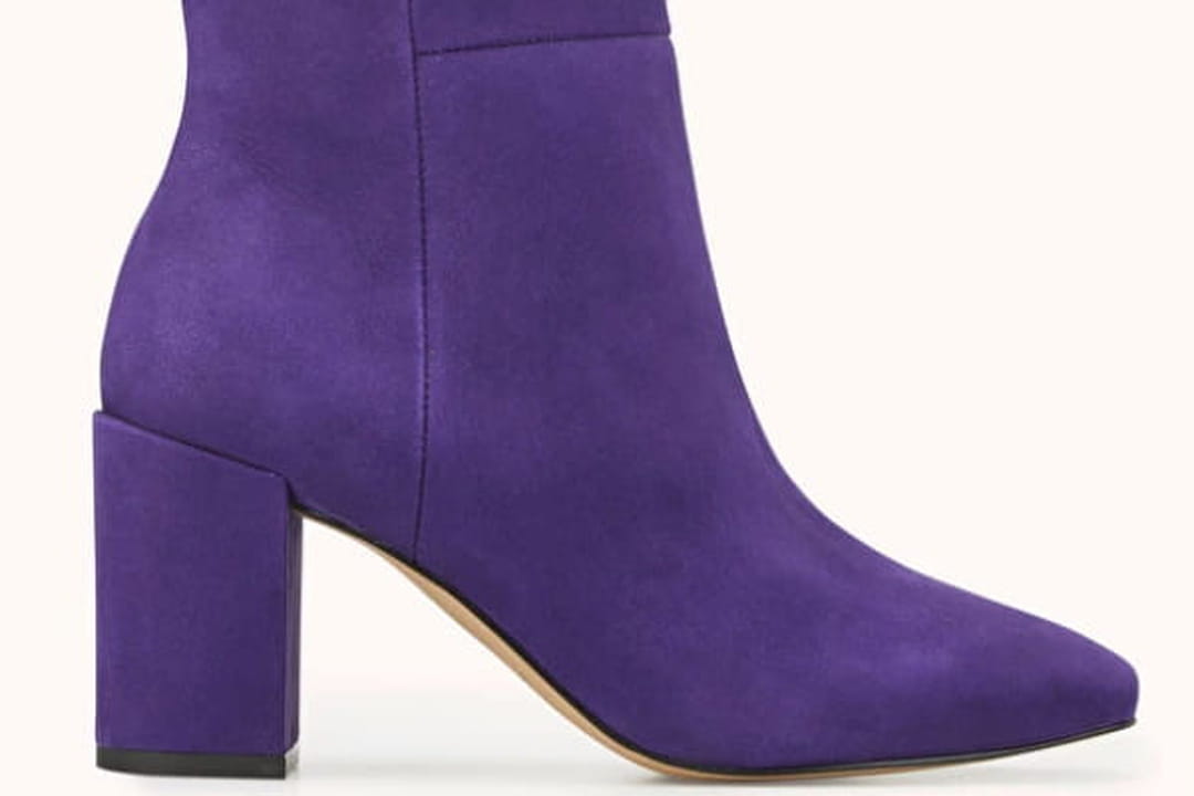 Bottines à talons prune