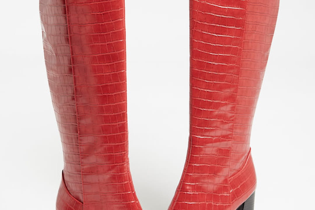 Bottes rouges de Pimkie