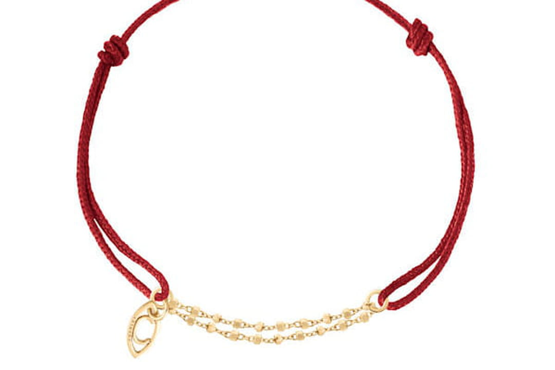 Bracelet cordon rouge