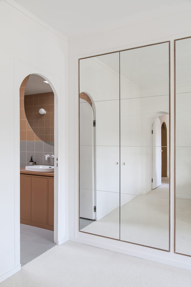 Un dressing miroir du plus bel effet