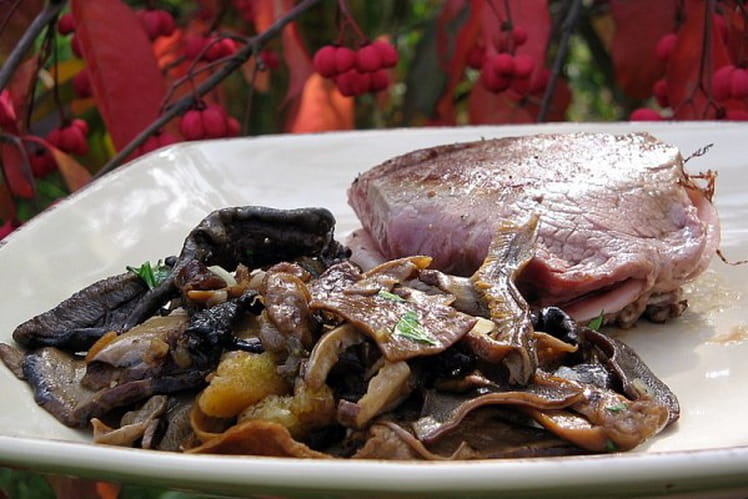 Recette de Tournedos aux champignons de paris