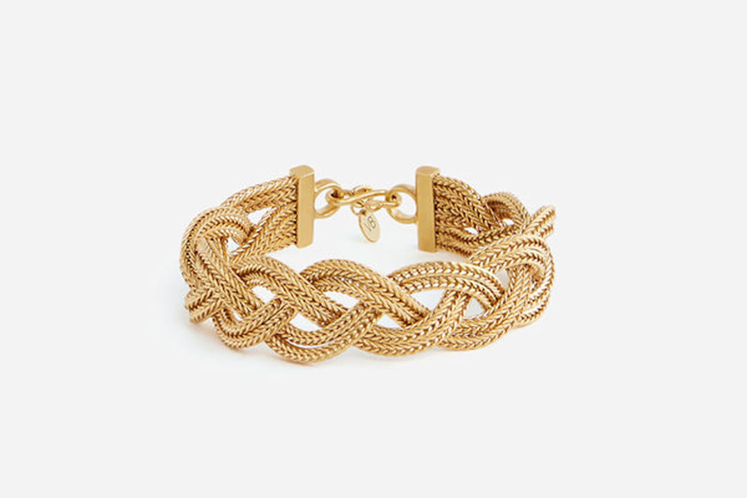 Bracelet en laiton plaqué or