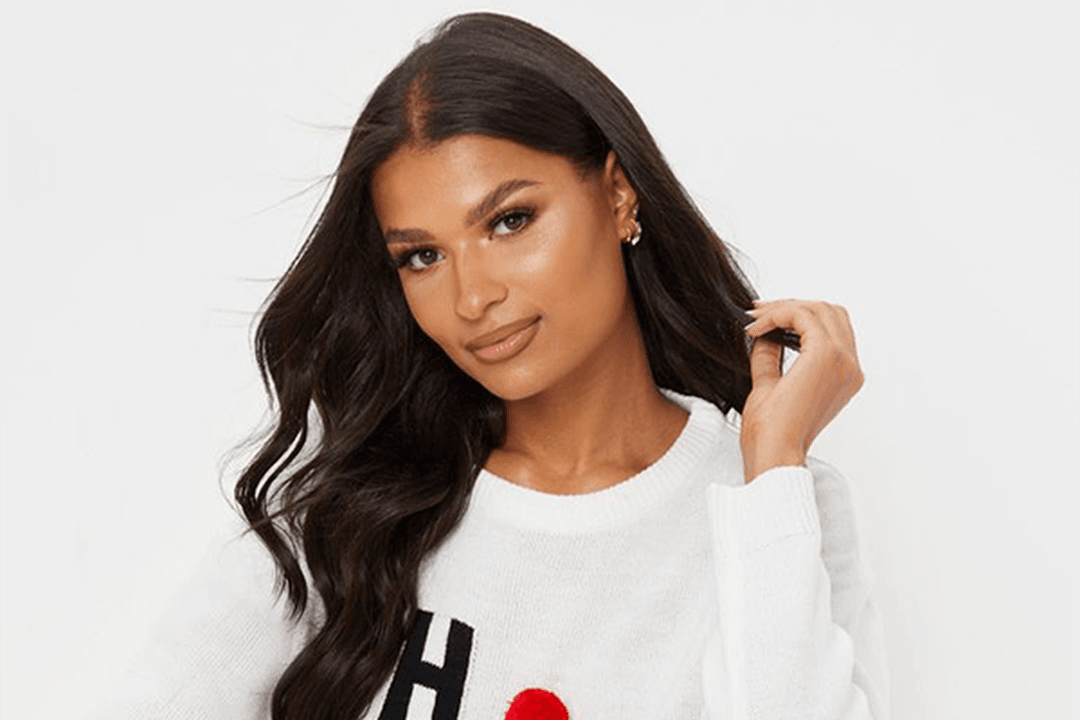 Pull de Noël blanc de PrettyLittleThing