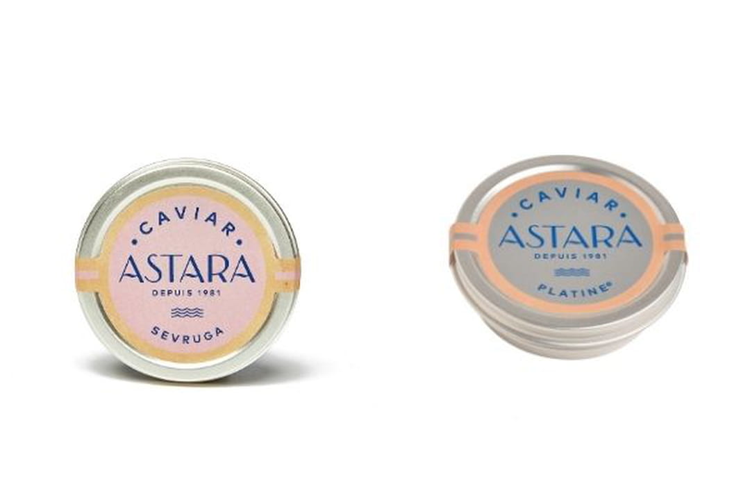 Les boîtes de caviar Astara