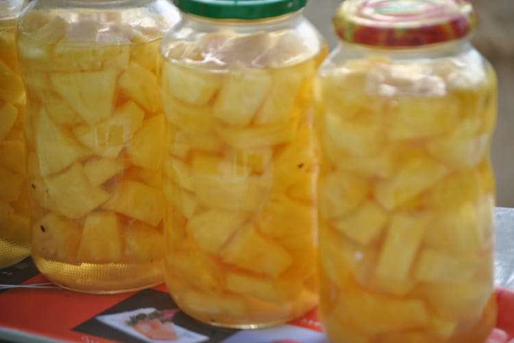Recette de Conserve d'ananas au sirop léger