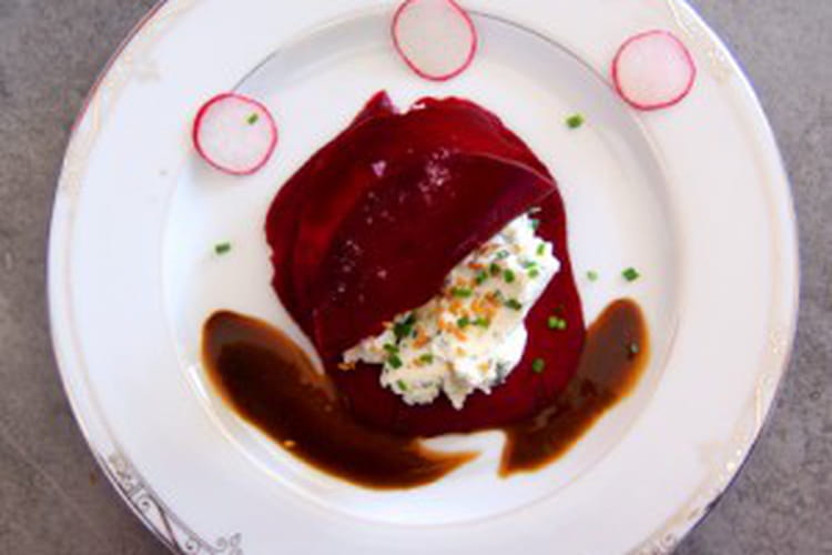 Recette de Mille-feuille de betterave au chèvre