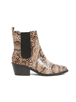 Bottines Chealsea facon python de Monki