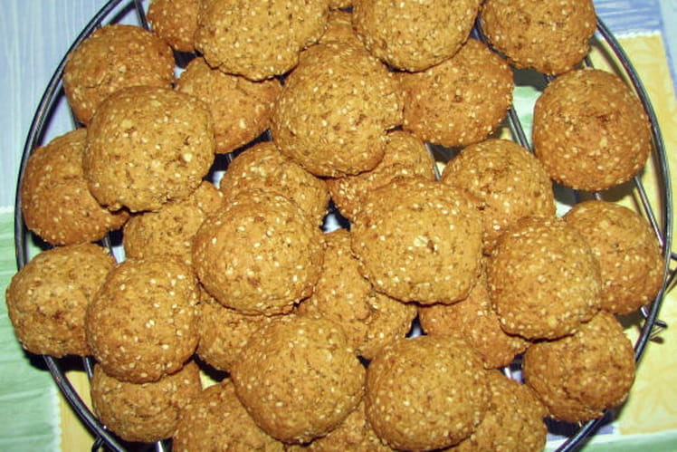 Recette de Sablés aux flocons d'avoine et graines de sésame : la ...