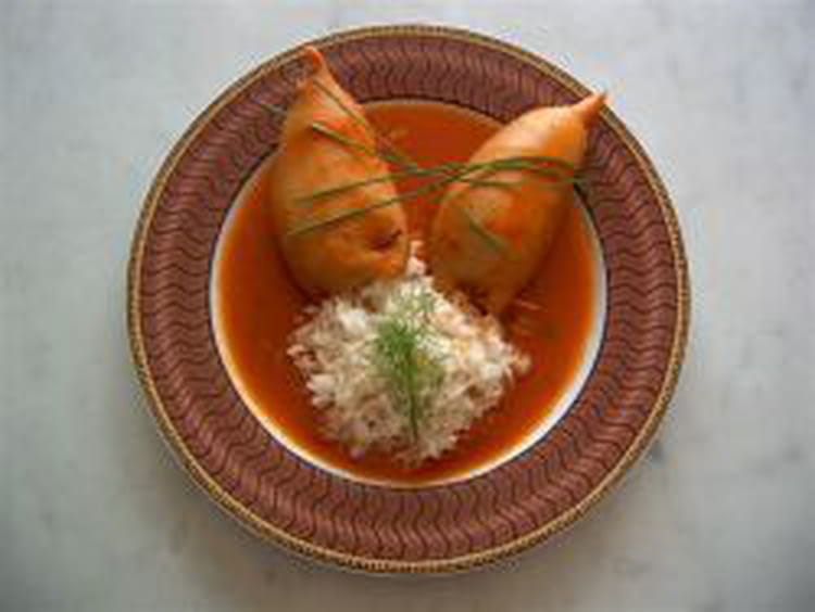 Recette Encornets farcis : la recette facile