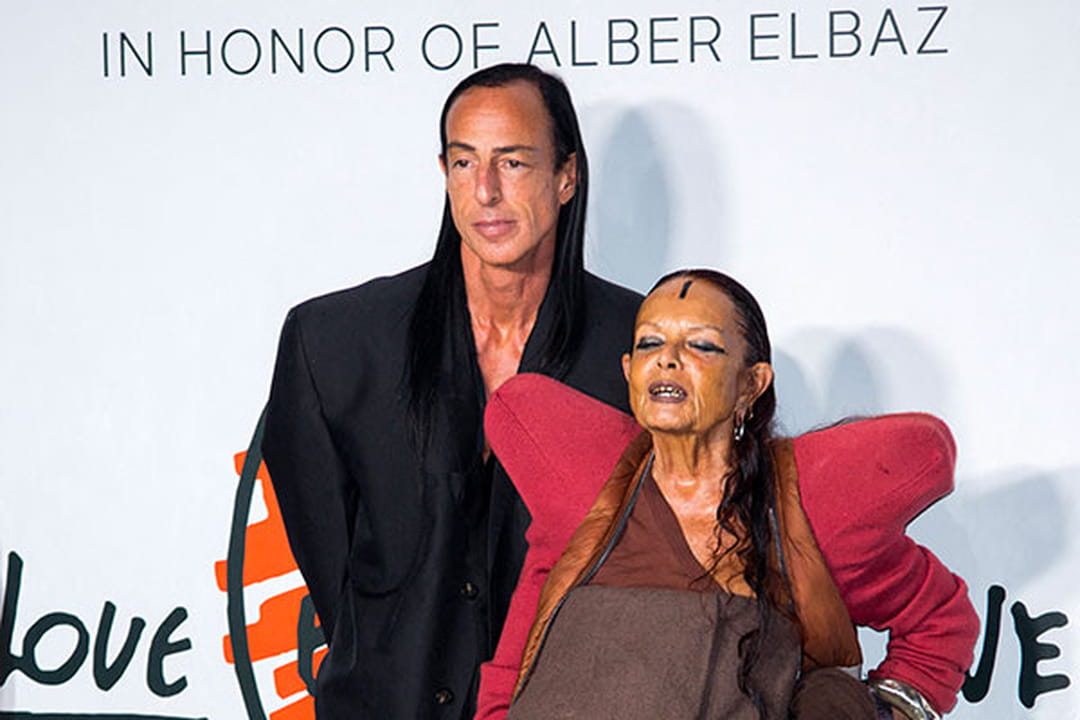 Rick Owens et Michelle Lamy au défilé AZ Factory