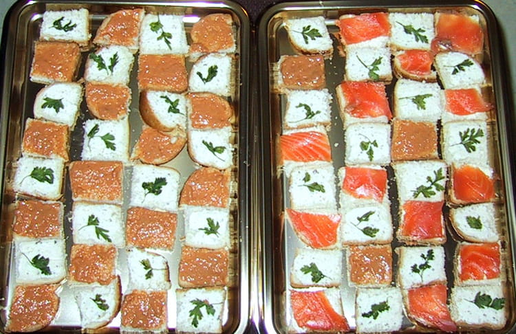 Recette de Toasts festifs