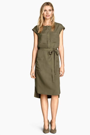 Robe kaki de H&M