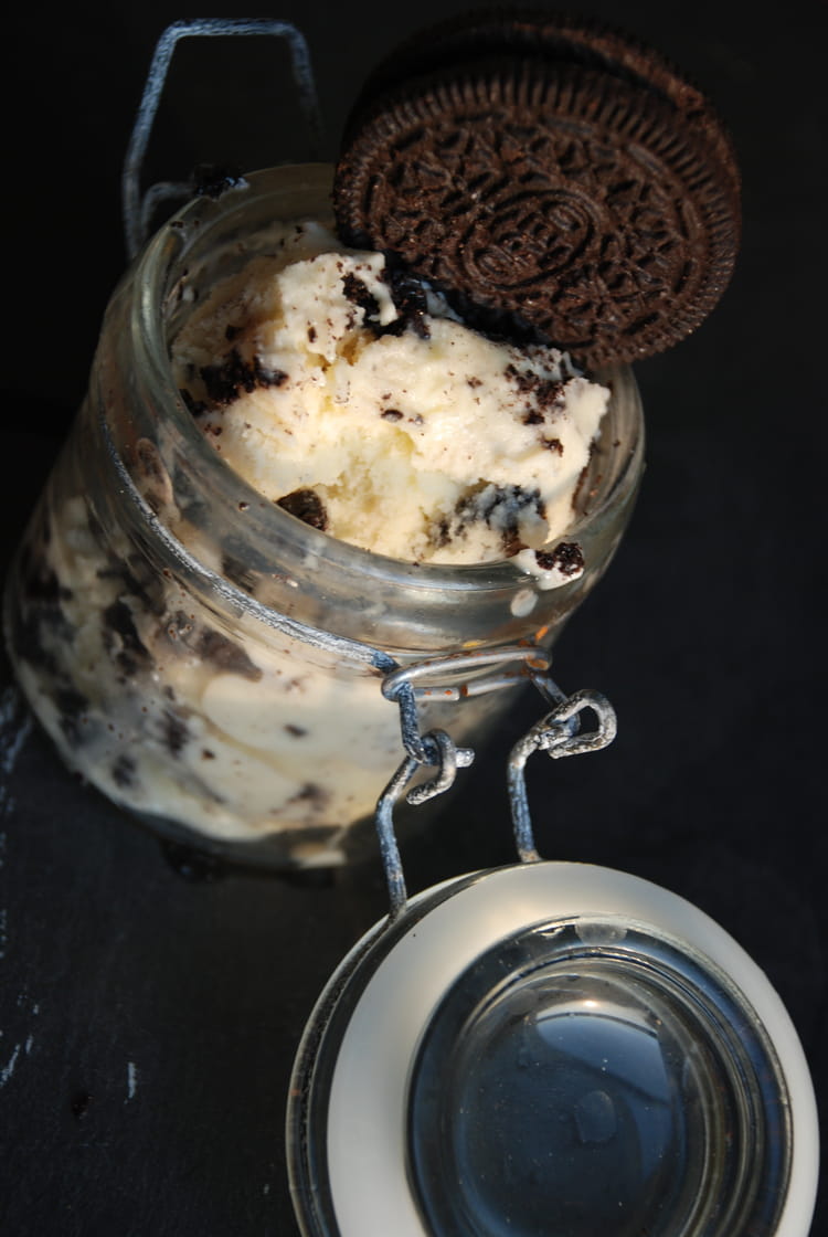 Recette de Glace aux oréos